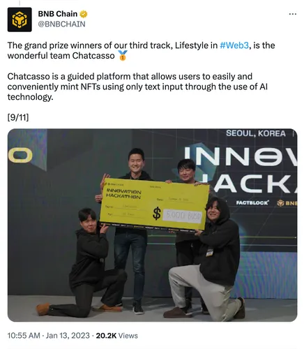 Developers accuse Binance of stealing their hackathon idea after Binance launches similar AI NFT ...